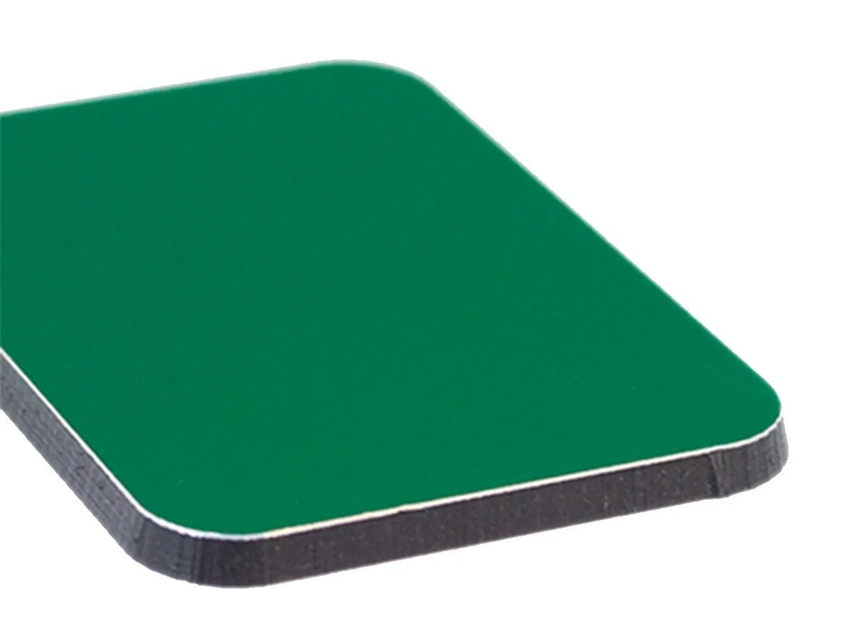 4 Chapas ACM Verde Fosco 1,22 x 1,25 metros - Fujiplas